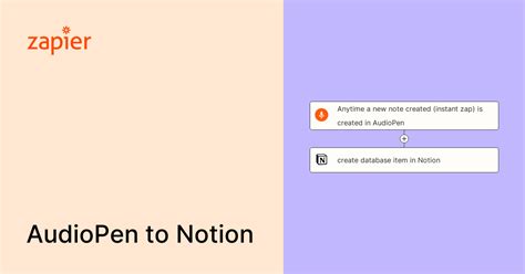 Anytime A New Note Is Created In Audiopen Create A Database Item In Notion Zapier