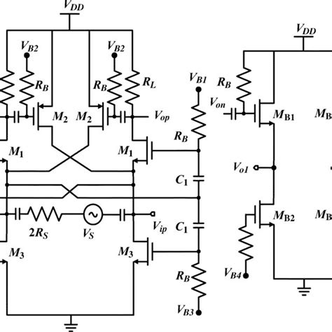 Schematic Of The Entire Lna With The Output Buffer Download