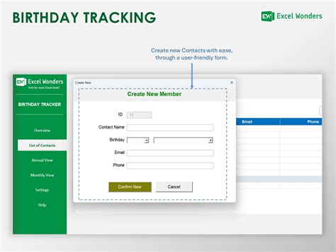 birthday tracking excel template birthday reminder template