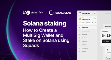 How To Create A Multisig Wallet And Stake On Solana Using Squads