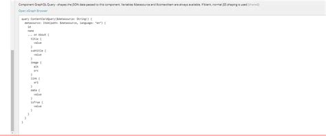 Component Graphql Query Does Not Effect Layout Service Response By