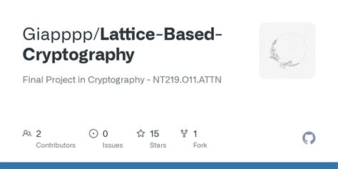 lattice based cryptography readme md at main · giapppp lattice based