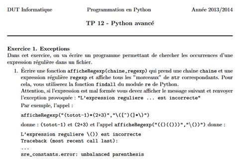 Tp Python Avancé Dut Informatique Très Facile