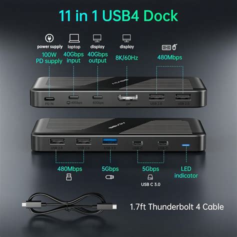 Acasis 11 In 1 Usb 4 Docking Station For Mac And Windows
