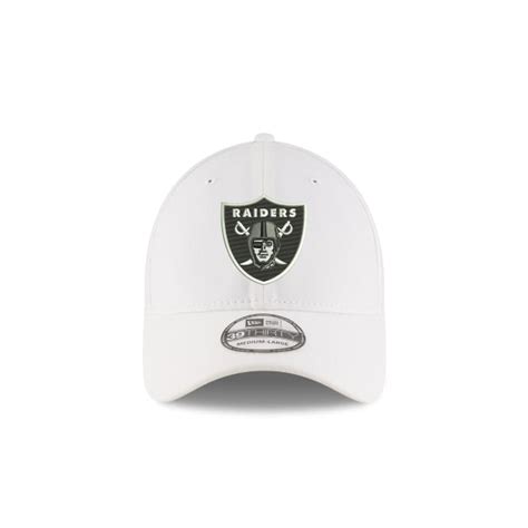 Las Vegas Raiders White Team Classic 39thirty Stretch Fit Hat New Era Cap