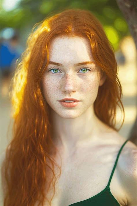 Redhead Beach Portrait Photography Prompt Example Image Beautiful