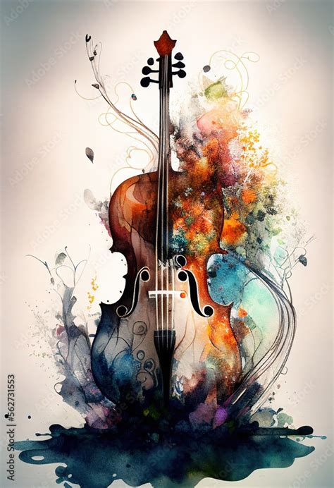 Abstract Violin Art