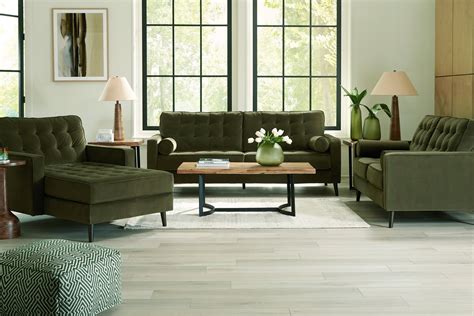 Furniture Reveon Lakes” Color Olive Sofa 549 87 W X 38 D X 38 H