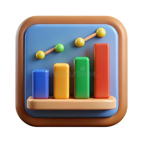 3d Bar Chart Icon With Upward Trend Keywords Chart Graph Data