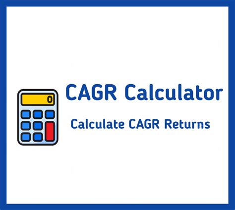 CAGR Calculator Calculate Compound Annual Growth Rate