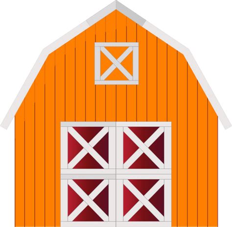 Orange Barn Clip Art At Vector Clip Art Online Royalty Free And Public Domain