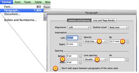 11 paragraph change first line and line spacing אל ףדיח