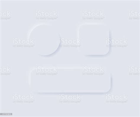 노이모티즘 Ui 버튼 디자인 앱 요소 최소한의 아이콘 벡터 플랫의 인터페이스 뉴모픽 디자인에 대한 스톡 벡터 아트 및 기타