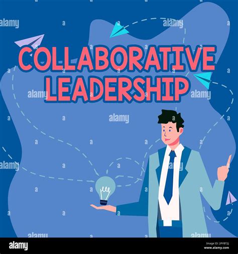 Text Caption Presenting Collaborative Leadership Word For People And
