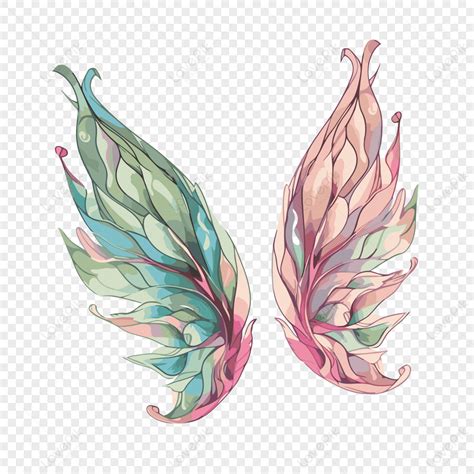 Adrian Ko 만화의 아름다운 요정 날개 벡터클립 아트 Png 일러스트 무료 다운로드 Lovepik