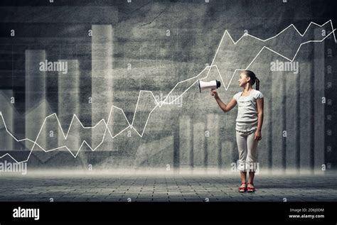 Kid with megaphone Stock Photo - Alamy