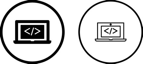 Coding Computer Vector Icon 42023847 Vector Art At Vecteezy