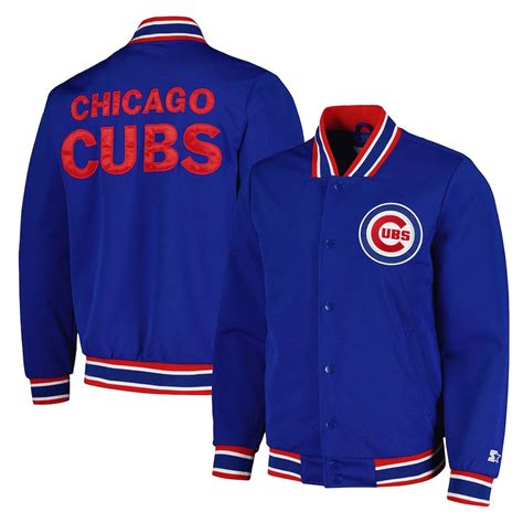 Full Snap Royal Chicago Cubs Secret Weapon Jacket