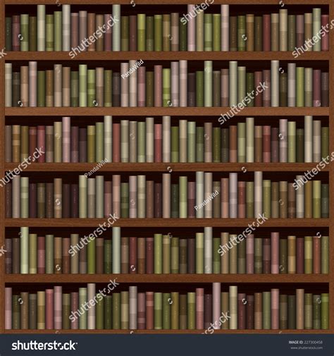 Bookshelf Generated Hires Texture Stock Illustration 227300458