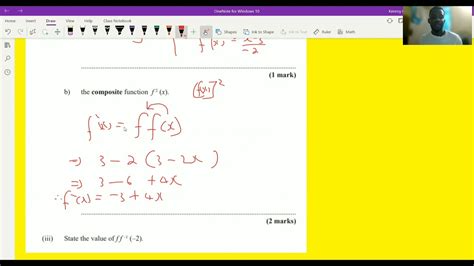 Cxc Math Past Paper Question Functions 2018 To 2021 January And May June Youtube