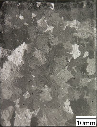 Macrostructure Of The Solidified Al 7 Wt Si Alloy In Longitudinal Download Scientific Diagram