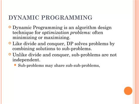 Dynamic Programming Ppt