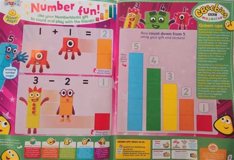 New Rare Cbeebies Numberblocks Magazine Maths Primary School Number Blocks 1 5 Eur 15 01