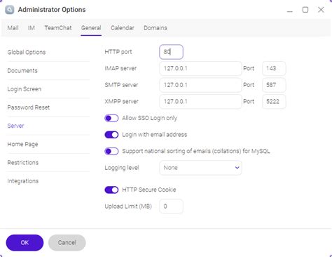 Server Options