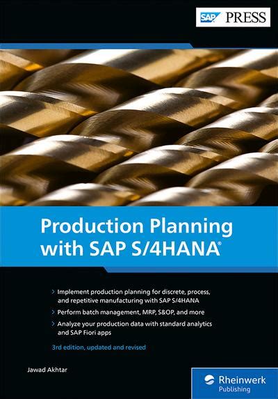 Production Planning With Sap S4hana 3rd Edition