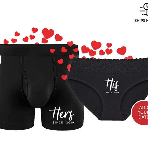 His And Hers Panties Etsy