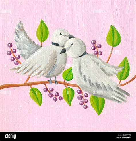 Turtle Doves Drawings