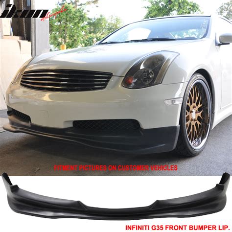Fits 03 07 Infiniti G35 Coupe 2dr Gt Style Front Bumper Lip Spoiler
