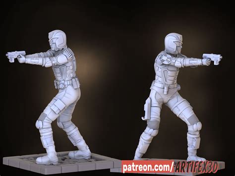 Stl File Cassandra Anderson Judge Dredd 🧑‍⚖️・model To Download And 3d