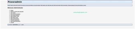 Install PowerDNS On CentOS With MariaDB PowerDNS Admin ComputingForGeeks