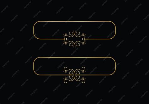 Premium Vector Double Rectangle Frame Template Double Line Frame Draft Element Geometric