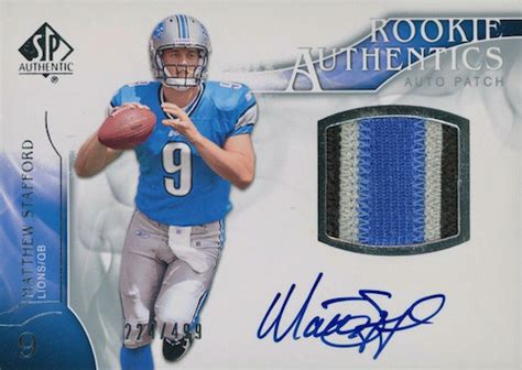 Matthew Stafford Rookie Cards Guide Top List Best Autographs Gallery