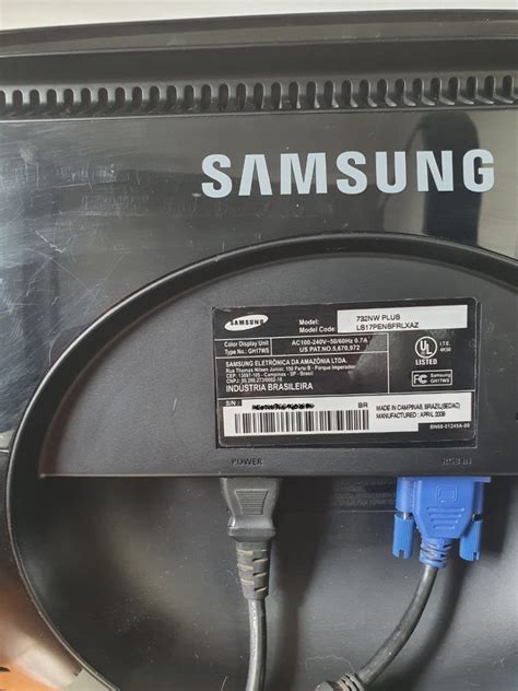 Monitor Samsung Syncmaster 732nw Plus 17 Usado Mercado Livre