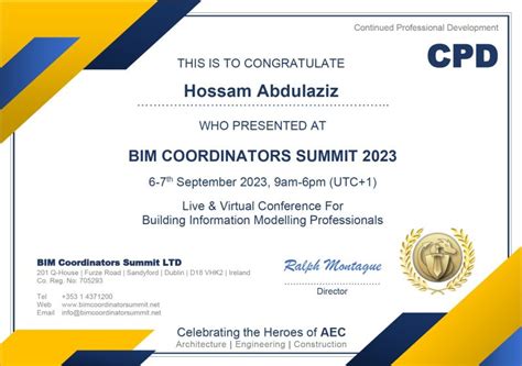 Hossam Abdulaziz On Linkedin Bimcoordinatorsummit2023 14 Comments