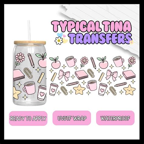 Uv 3164 Uvdtf Cup Wrap Ready To Apply High Quality Printed In