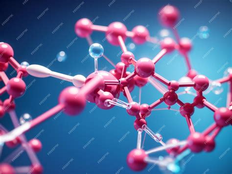 Ethereal Pink Structure Abstract Atomic Or Molecular Arrangement Premium Ai Generated Image