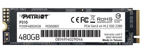 Накопитель внутренний скоростной М2 SSD 480G NVMe PCIe Gen3x4 M.2 2280 ...