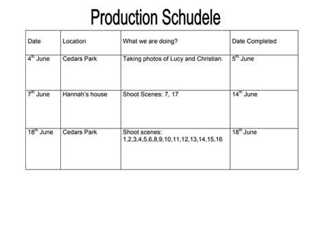 Production Schudele Docx