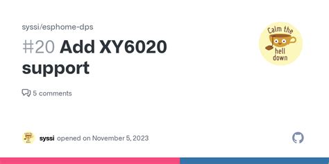 Add Xy6020 Support · Issue 20 · Syssi Esphome Dps · Github