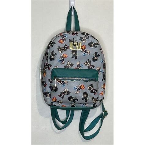 Bioworld Bags My Hero Academia Deku Todoroki And Bakugo Mini Backpack Light Blue Poshmark