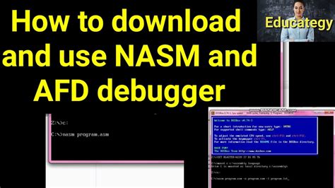 How To Download Nasm And Afd The Netwide Assembler And Advanced Full