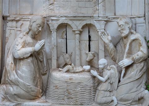 Nativity Scene Sculpture In Christianity Free Image Download