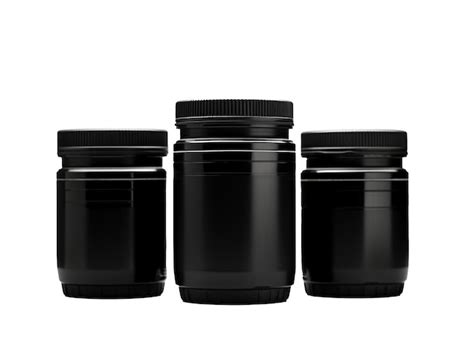 Premium Psd A Group Of Black Containers