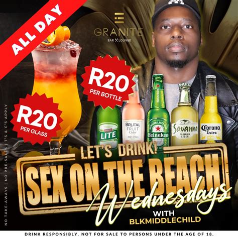 Granite Lounge 🎵 Sex On The Beach Wednesdays At Granite