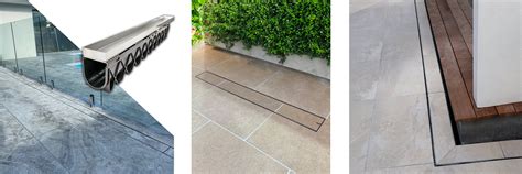 Concealed Linear Drain Covers External Drainage Hide Skimmer Lids