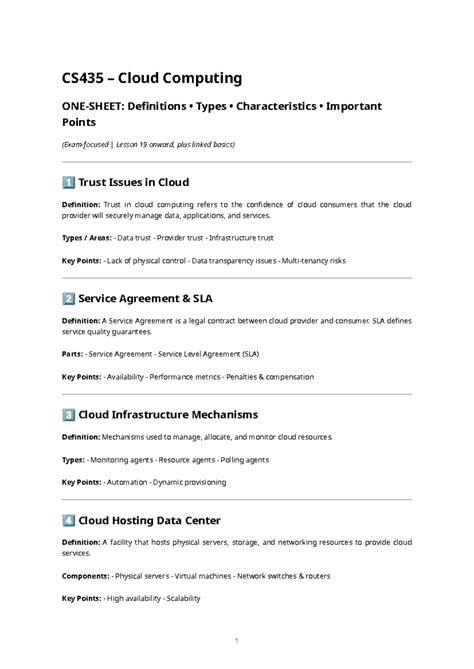 Cs435 Cloud Computing Key Definitions Types And Important Points Studocu